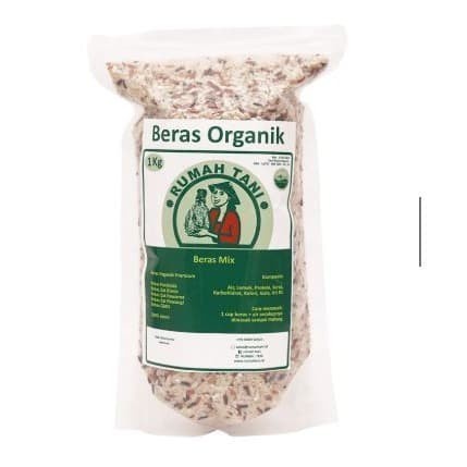 Jual Beras Organik Mix (Hitam,Coklat,Merah,Putih) 1kg, Rumah Tani Farm ...
