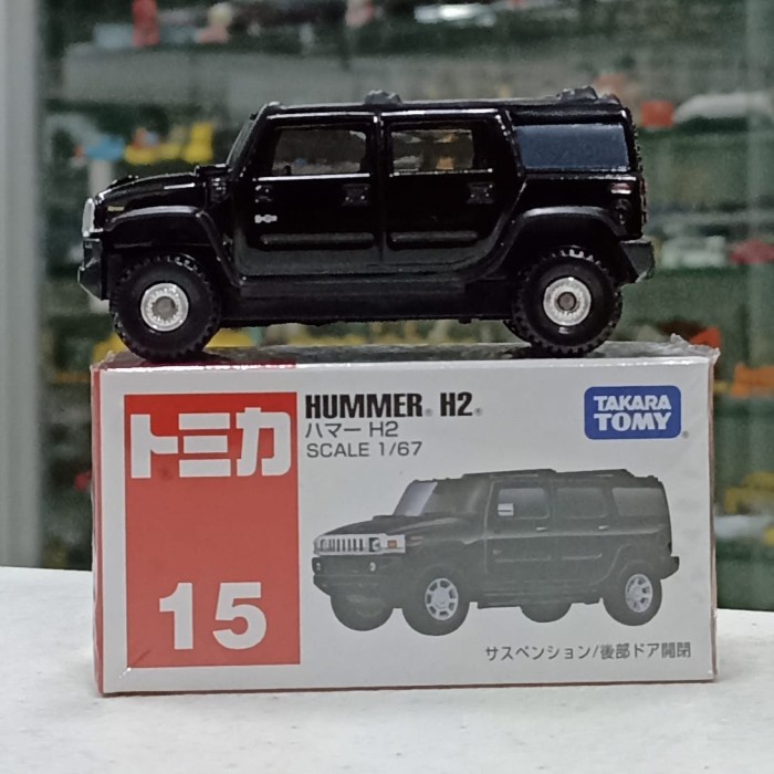 Jual TOMICA REG 15 HUMMER H2 BLACK DIECAST CAR TOYS | Shopee Indonesia