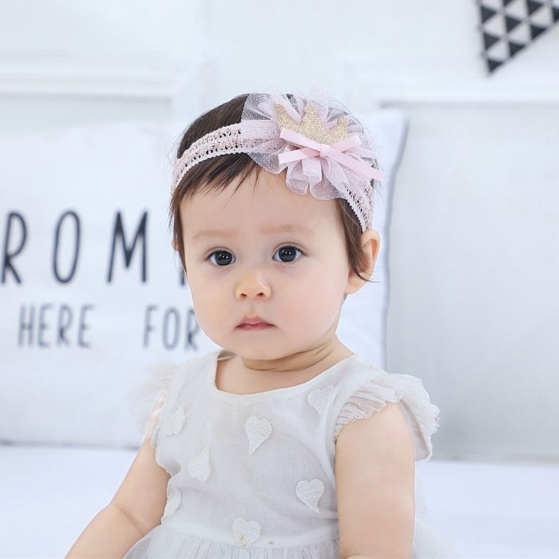 Jual (Pimenova) bandana bayi mahkota bandana bayi crown baby headband ...