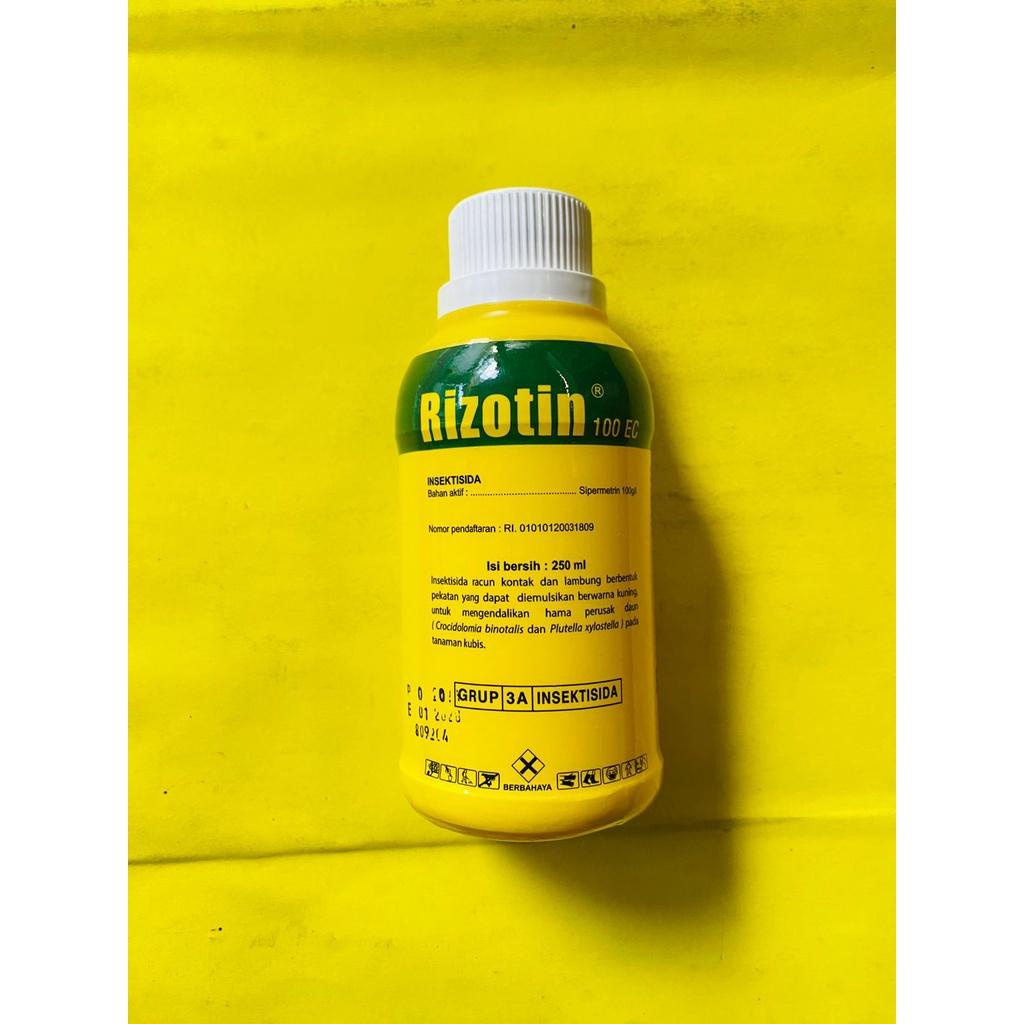Jual Insektisida sipermethrin RIZOTIN 100ec kemasan 250ml | Shopee ...