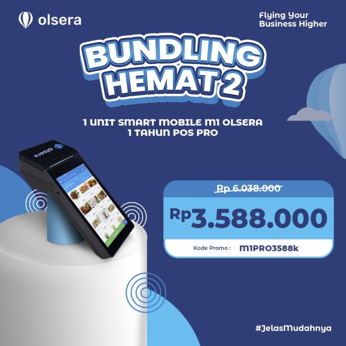 Jual Olsera SmartMobile M1 dan Aplikasi Kasir OlseraPOS - Hardware Only ...