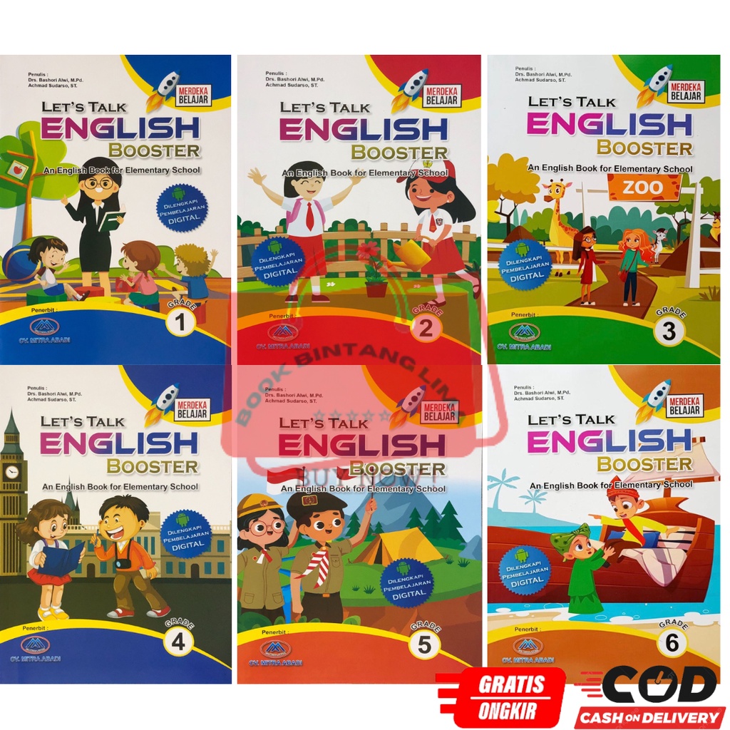 Jual Buku Let's Talk English Booster SD Kelas 1 2 3 4 5 6 Penulis Bashori Alwi | Shopee Indonesia
