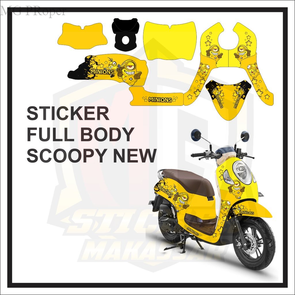 Jual Stiker Striping Decal Scoopy Scopy Full Body Honda Scoopi FullBodi ...