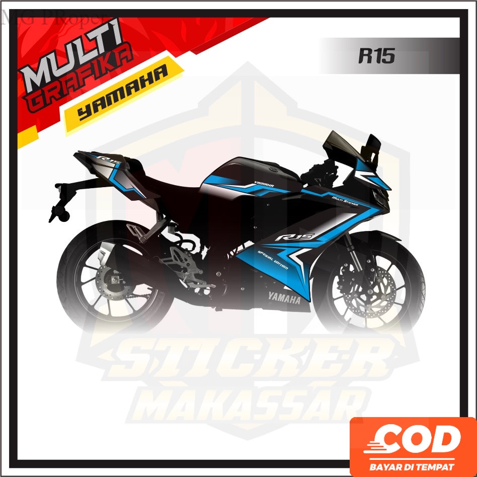 Jual Stiker Striping Decal R15 V3 Variasi Setiker Stripping Aksesoris ...