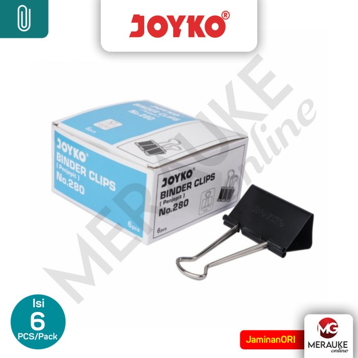 Jual Binder Klip JOYKO No. 280 (1 Box isi 6 Pcs) | Shopee Indonesia