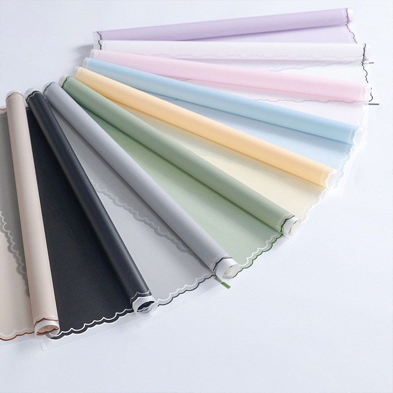 Jual Kertas Scallop Wrapping Cellophane Buket Bunga Transparan ...