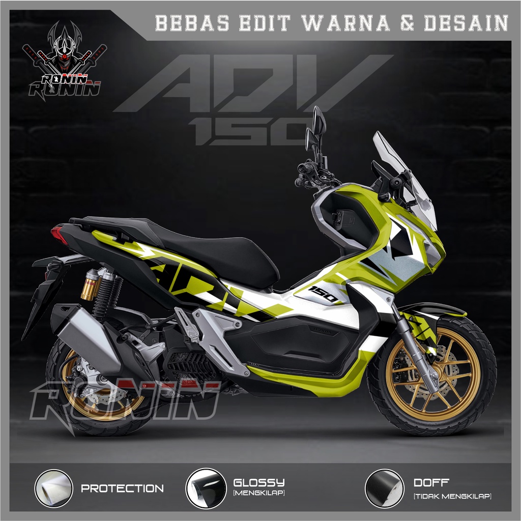 Jual Sticker Decal Motor FULL BODY ADV 150 Motif Street Rider Green ...