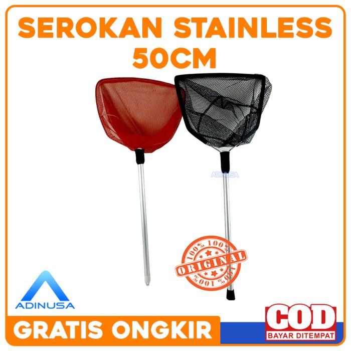 Jual SEROKAN SARINGAN STAINLESS 50 CM KOLAM IKAN HIAS KOTAK PANJANG ...
