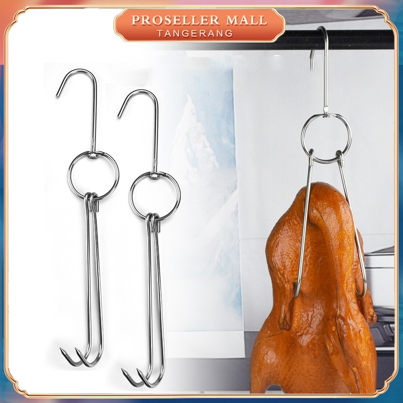 Jual Double Hook Gantungan Daging Sapi Stainless Hook Daging / Besi ...
