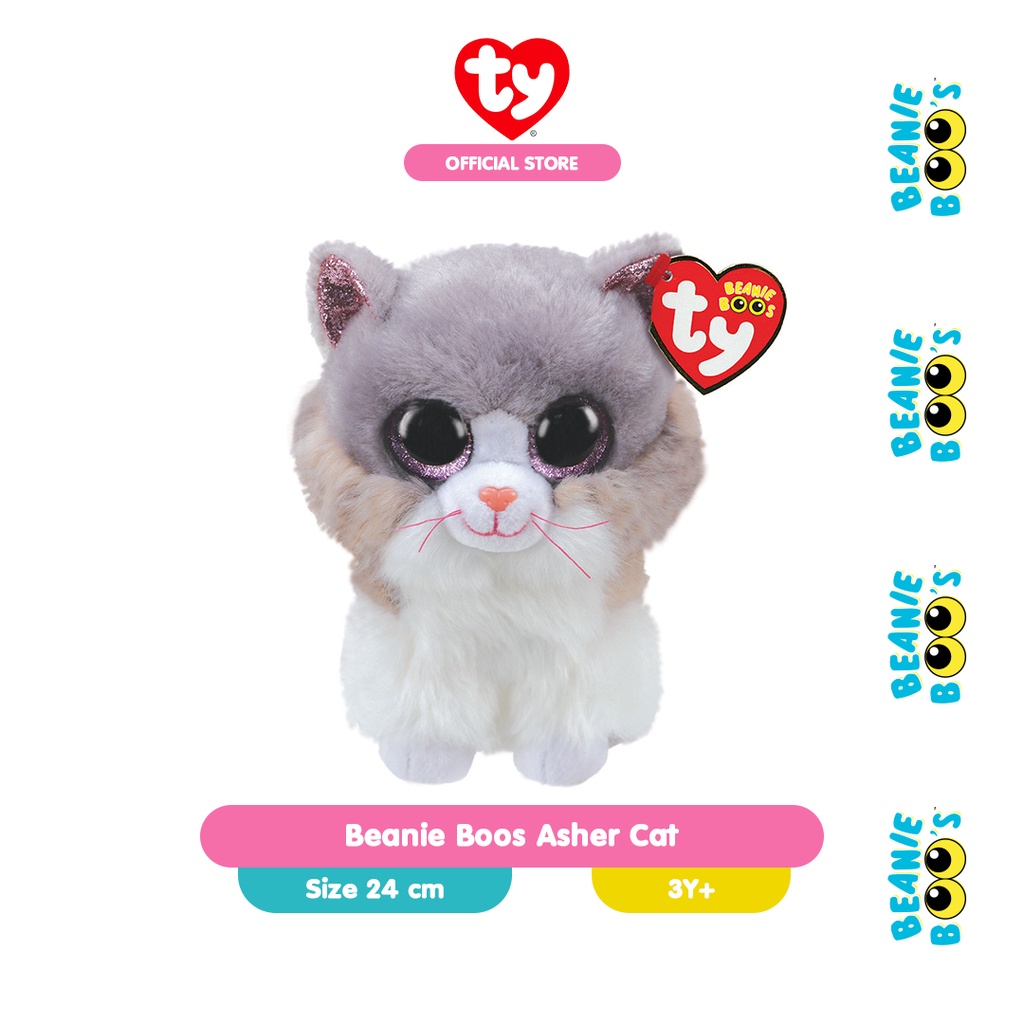 Jual TY Beanie Boos Asher Cat (Medium) - Boneka Kucing | Shopee Indonesia