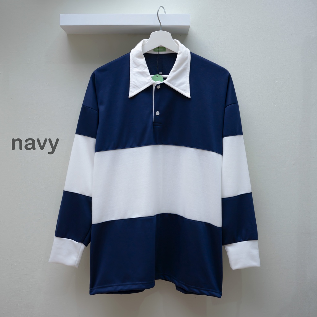 Jual READY - Vintage Rugby Polo shirt Kaos Pria Lengan Panjang | Shopee ...