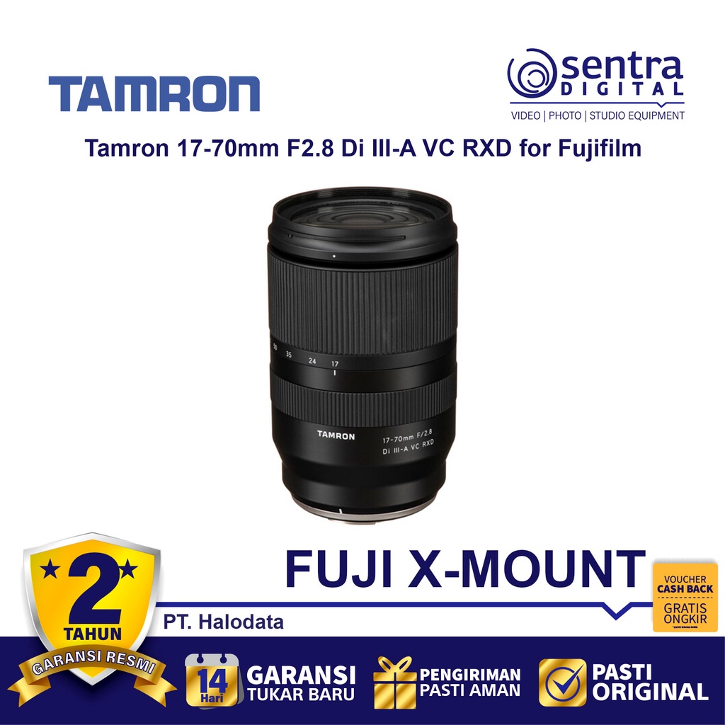 Jual Tamron 17-70mm F2.8 Di III-A VC RXD for Fujifilm ( APS-C Lens ) | Shopee Indonesia