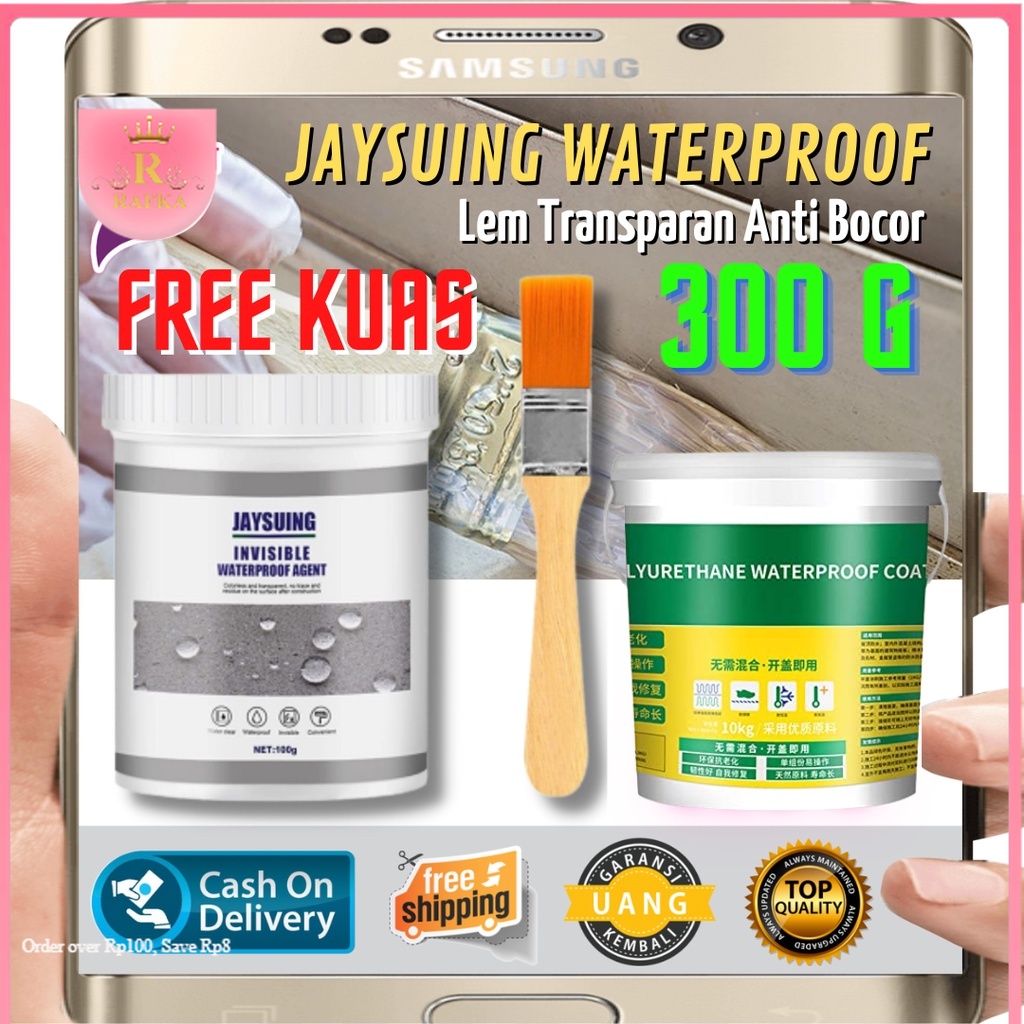 Jual Jaysuing Lem Transparan Anti Bocor 300g - Jaysuing Invisible Waterproof Insulating Sealant ...