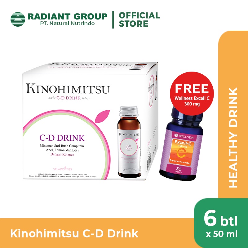 Jual Kinohimitsu J'Pan Collagen Diamond Drink 6 Botol Free Wellness ...