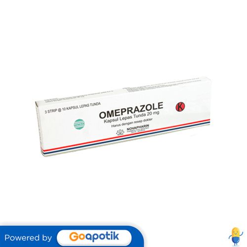 Jual OMEPRAZOLE NOVAPHARIN 20 MG BOX 100 KAPSUL | Shopee Indonesia