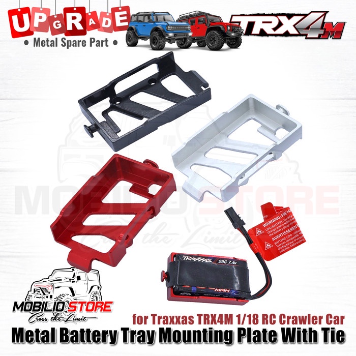 Jual Upgrade Part Metal Battery Tray Mounting Plate With Tie Traxxas ...