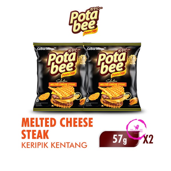 Jual Potabee Keripik Kentang Melted Cheese 57 gr x 2 Pcs | Shopee Indonesia