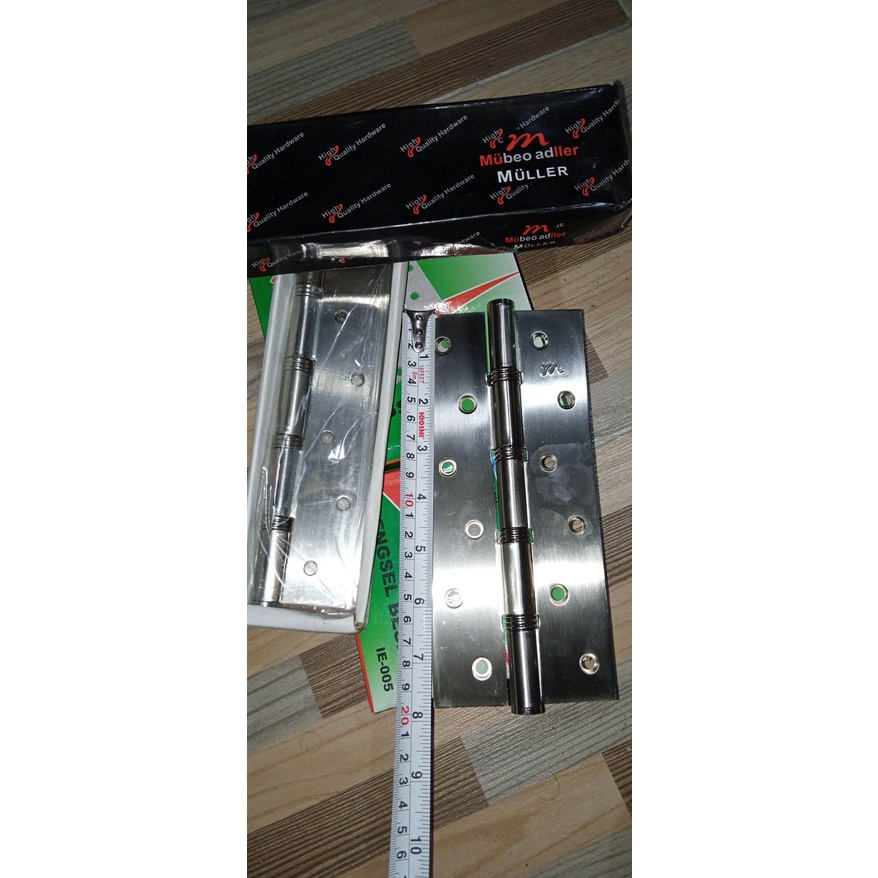 Jual Engsel pintu rumah 8 inch MULLER Stainless tebal 1 set | Shopee ...