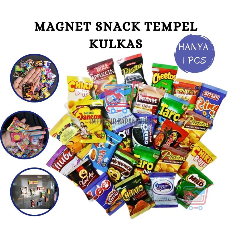 Jual IMB -I303- Magnet Tempelan Snack Magnet 3D Tempelan Kulkas ...