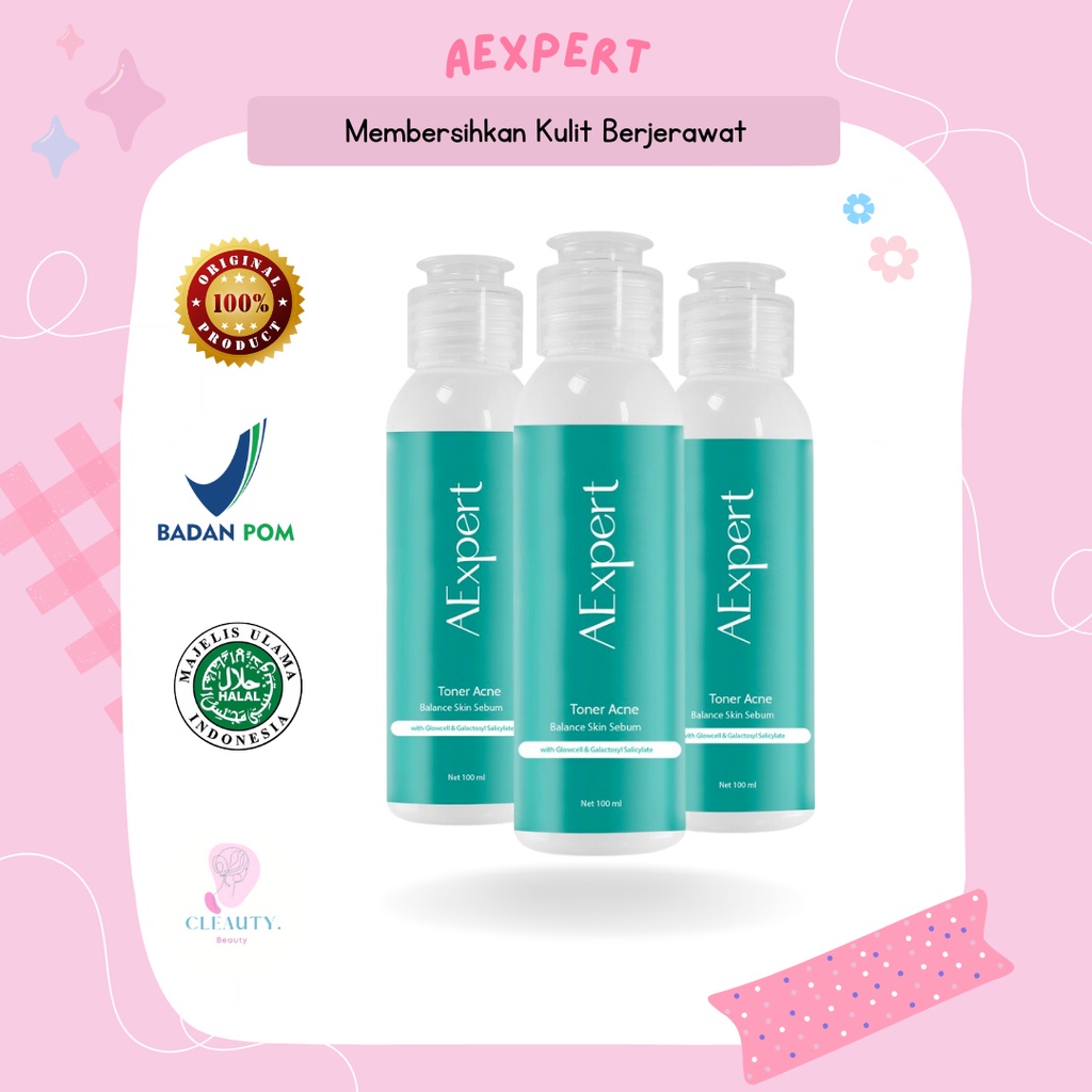 Jual AExpert Acne - Face Toner 100ml (100% ORIGINAL & BPOM) | Shopee Indonesia