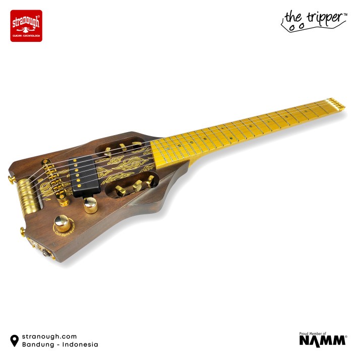 Jual The Tripper Guitar Batik Series - Batik Mega Mendung (Gold ...