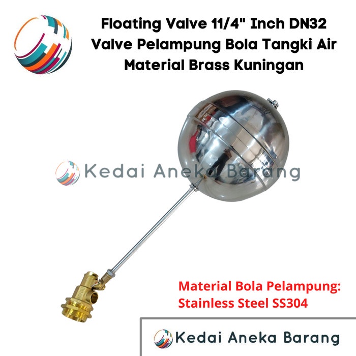 Jual Float Floating Valve Pelampung Tangki Air Stainless 11/4 11/4" Inch ADL27 | Shopee Indonesia