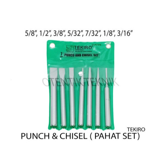 Jual TEKIRO Pahat Bobok dan Penitik SET 7pcs - Pahat Set Tekiro 7 pcs ...