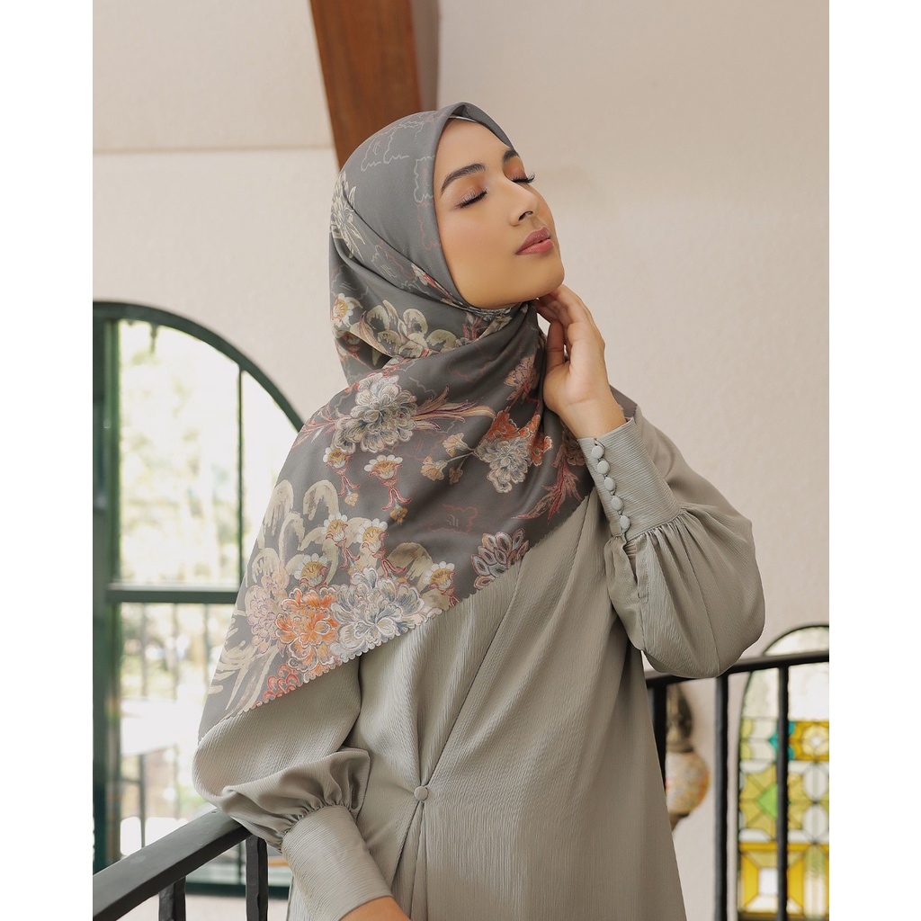 Jual Muda Official Paysage Scarf - Dark Olive | Shopee Indonesia