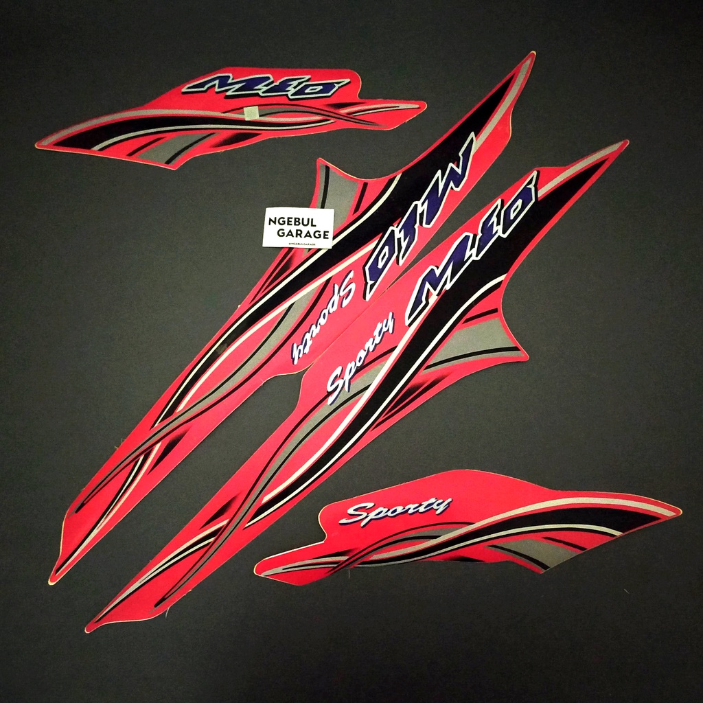 Jual Stiker Mio Sporty 2005 Striping YAMAHA IMI MERAH HITAM BIRU ...