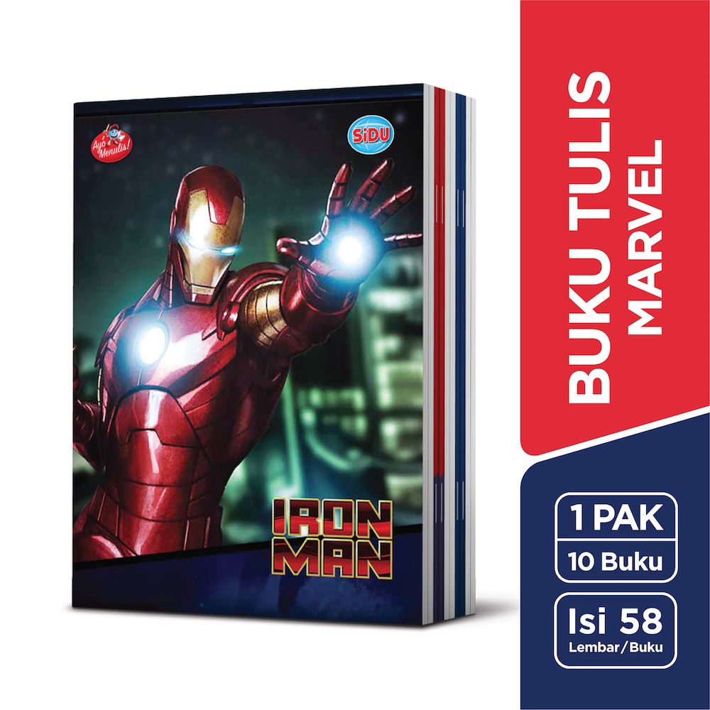 Jual SiDU Buku Tulis Marvel 58 Lembar - 10 buku SDU EB 58 AVE | Shopee ...