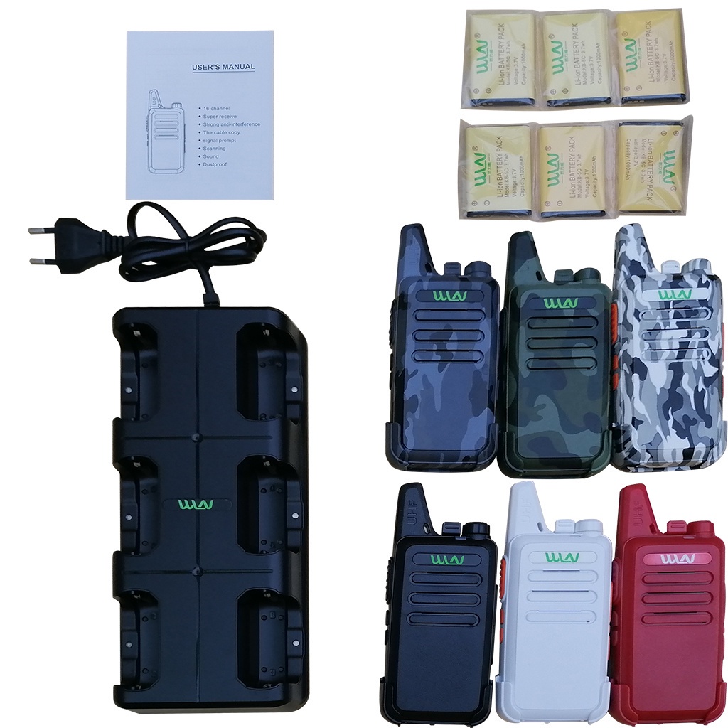 Jual HT Walkie Talkie 1 Kotak Isi 6 pcs WLN UHF Handy Talky TWO WAY ...
