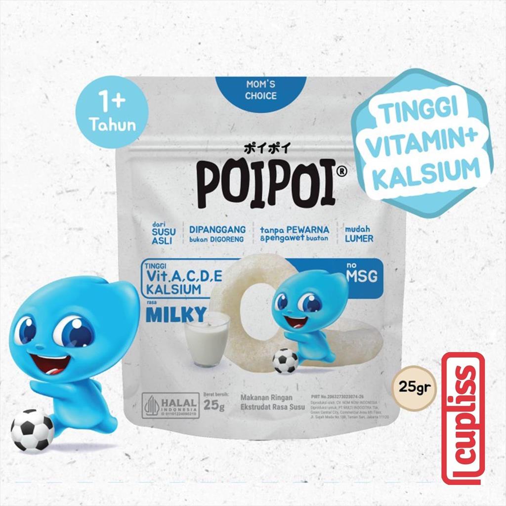Jual PoiPoi Original Healthy Snack Milky 25g Snack Anak Cupliss KG ...