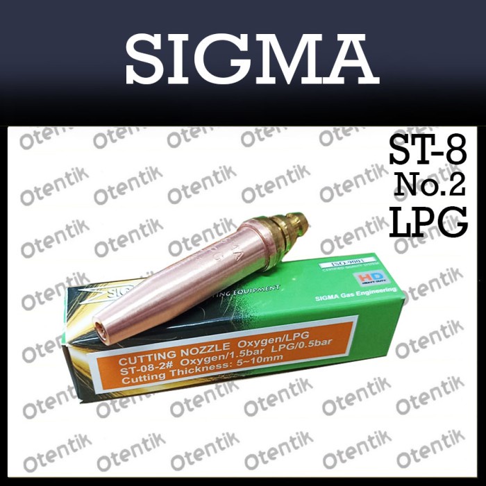 Jual SIGMA STRONG 8 LPG MATA CUTTING TIP NOZZLE 2 PROPANE ST 8 - MATA LAS POTONG ST8 NO 2 ...