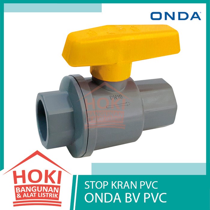 Jual STOP KRAN BALL VALVE ONDA PVC BV - PVCBV - 1/2" - 3/4" - 1" | Shopee Indonesia