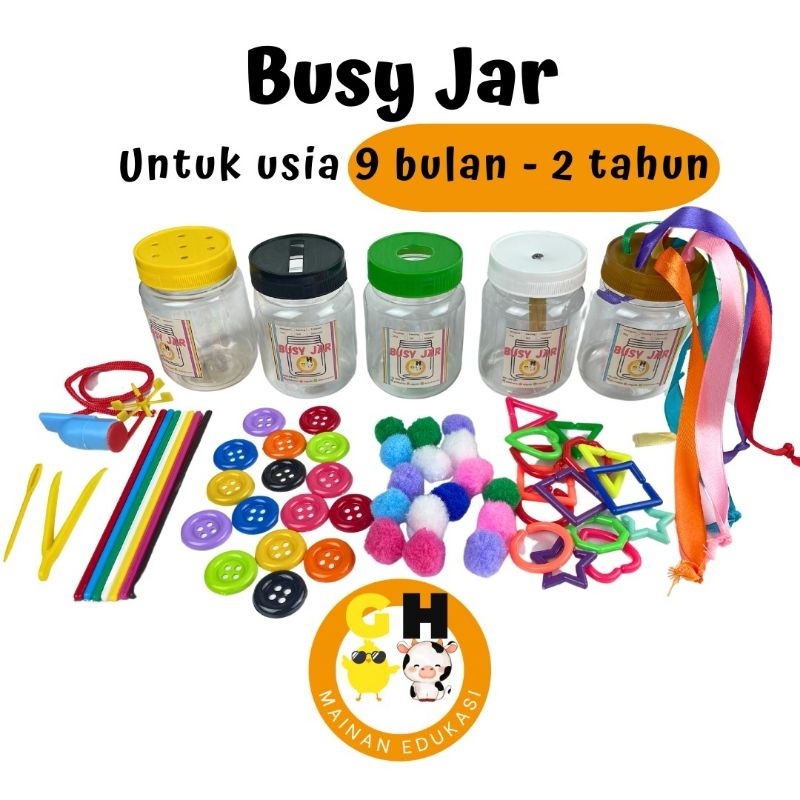 Jual Mainan Edukasi Busy Jar Montessori EKONOMIS Bizzi Jar Motorik ...