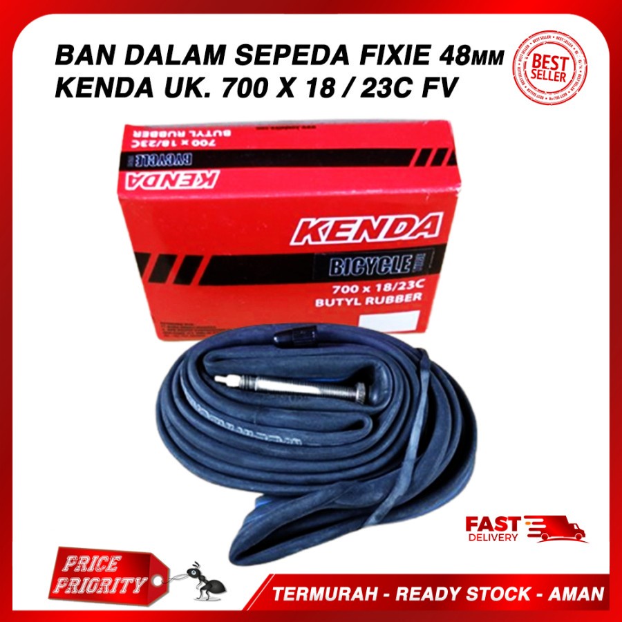 Jual Ban Dalam Sepeda Kenda 700 x 18/23c FV 48mm Ban Dalem Fixie Roadbike | Shopee Indonesia