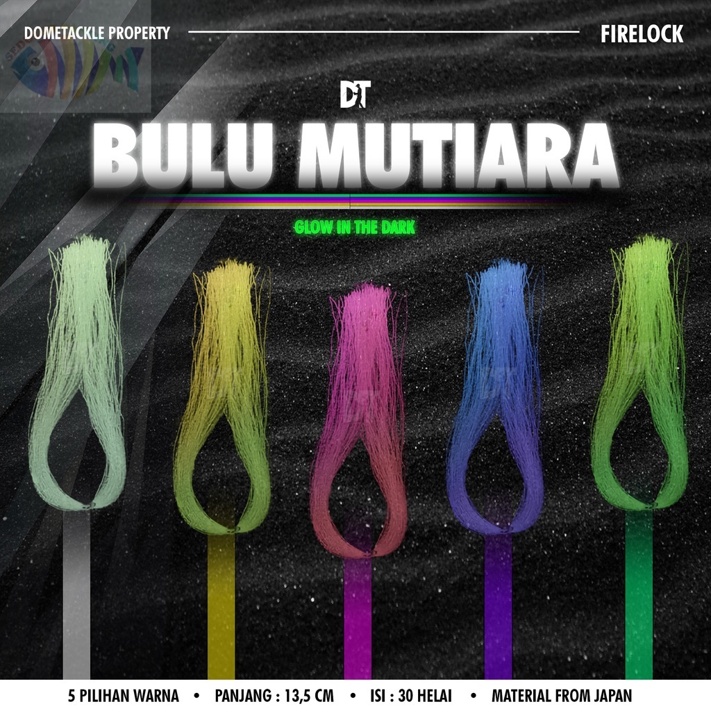 Jual Firelock Bulu Mutiara Benang Kilat UV Putih | Shopee Indonesia