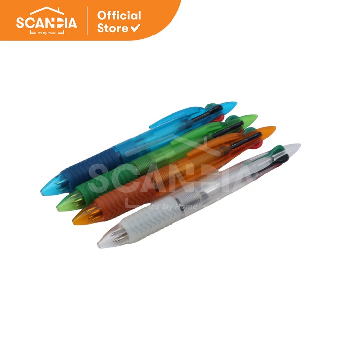 Jual SCANDIA Pulpen Pens Ball Poin Color 4 Pcs/Pack (SE0036) | Shopee ...