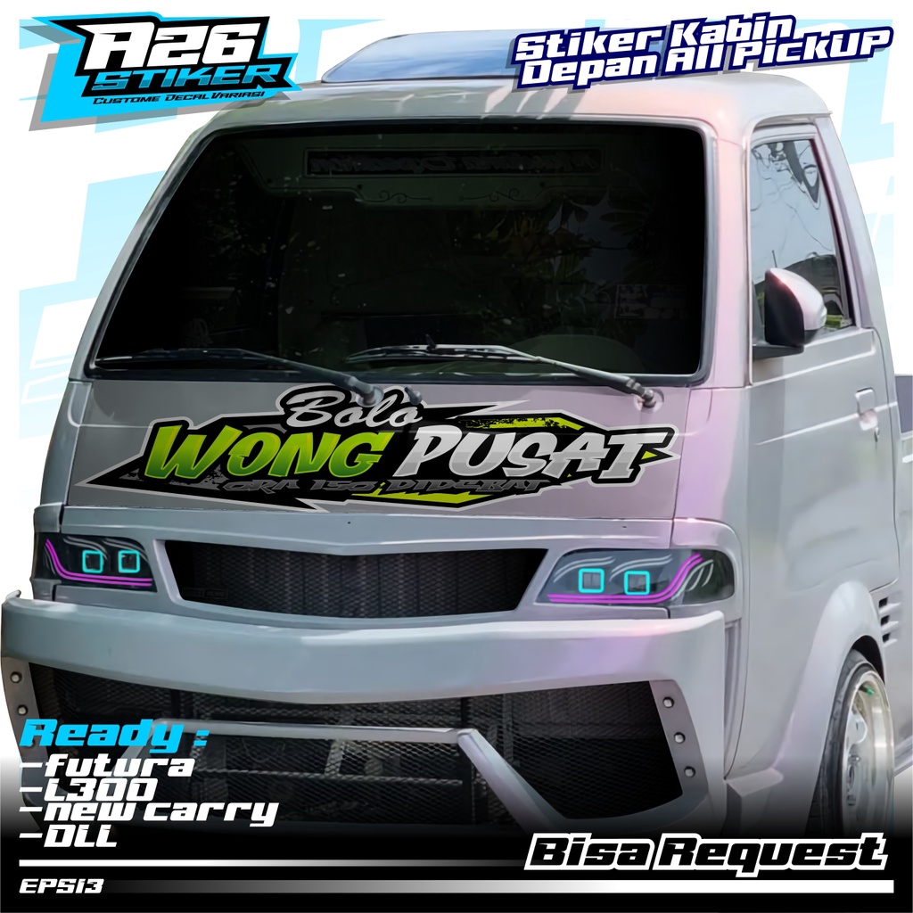 Jual Stiker variasi pickup kabin depan custom carry Ts, L300, new carry ...