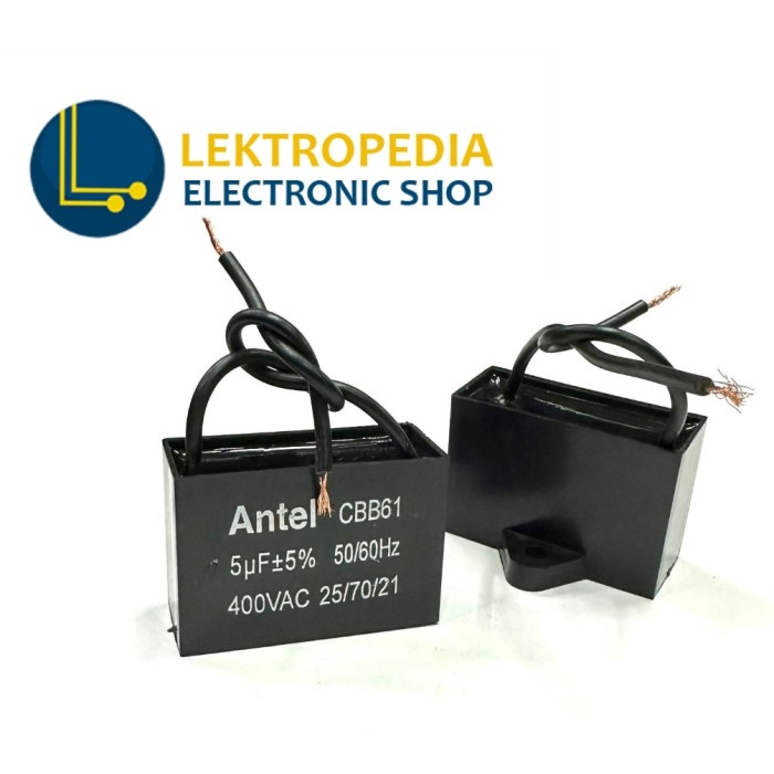 Jual Kapasitor 5uf ANTEL 400v Kotak Kipas Angin Fan 5 uf mikro Capasitor | Shopee Indonesia