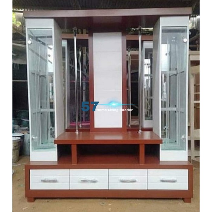 Jual Lemari Partisi Penyekat Ruangan Bahan Multiplek HPL Minimalis ...