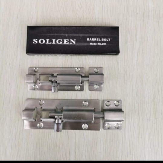 Jual Grendel gerendel slot 4" inch SOLIGEN stainlless steel / grendel ...