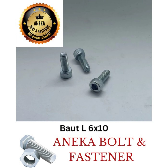 Jual Baut L Galvanis 6x10mm | Shopee Indonesia