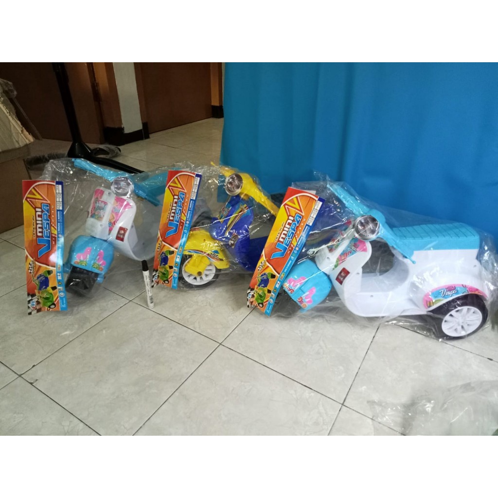 Jual Mini Vespa//Mini Vespa Helm//Motor Anak//Mini Vespa anak | Shopee ...