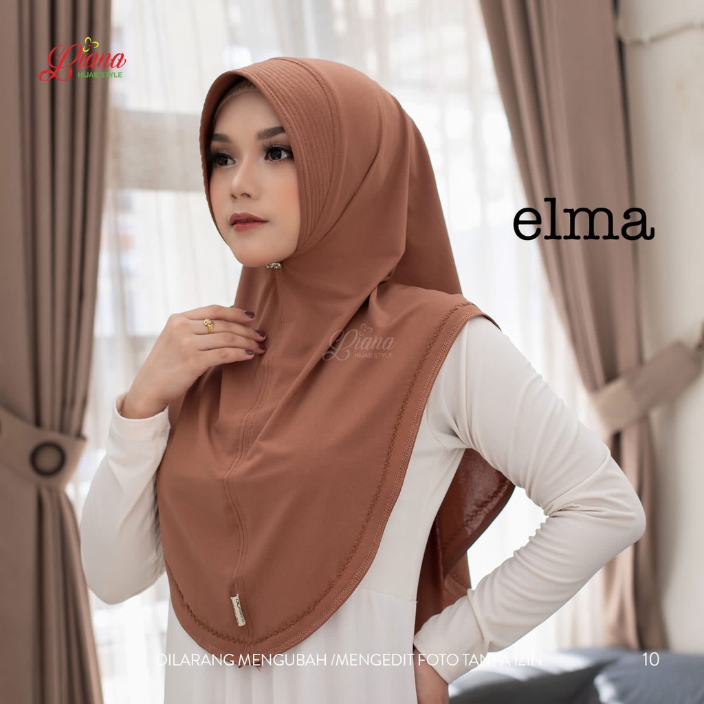 Jual Jilbab Instan Bergo Elma Jersey By Liana Hijab BY QOID | Shopee ...
