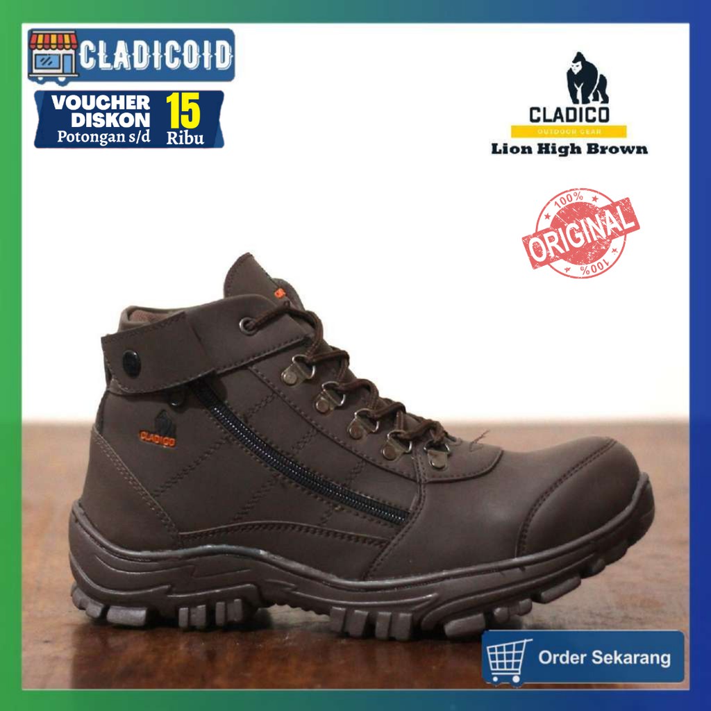 Jual SK98BF SEPATU SAFETY PRIA UJUNG BESI ORIGINAL CLADICO LION HIGH ...