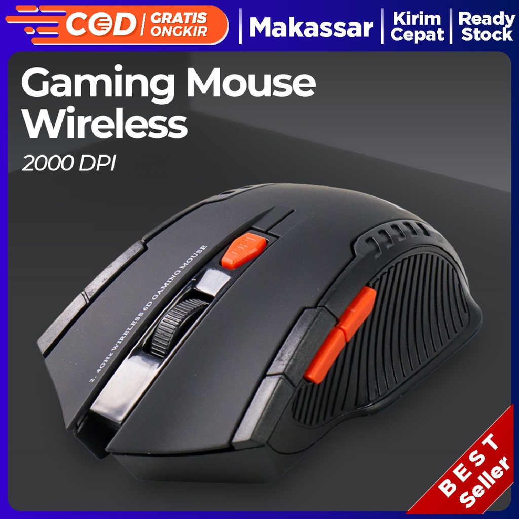 Jual Fantech Gaming Mouse Wireless 2000 DPI | Shopee Indonesia