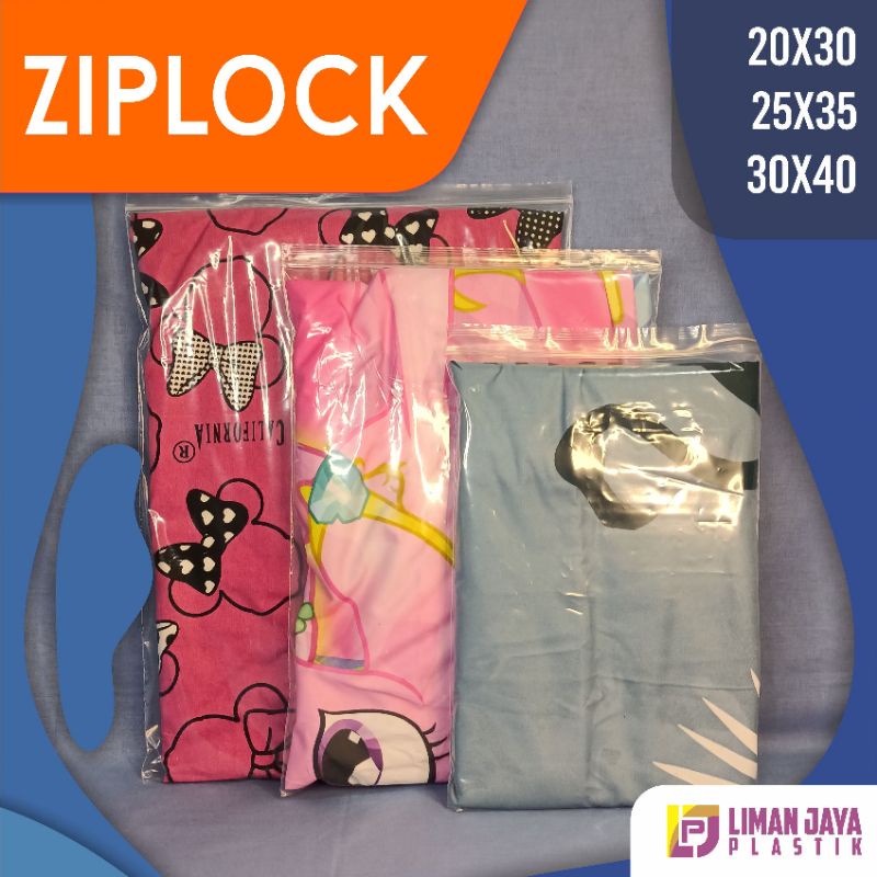 Jual Plastik KLIP Tanpa Plong Ziplock 20x30/25x35/30x40 | Plastik ...