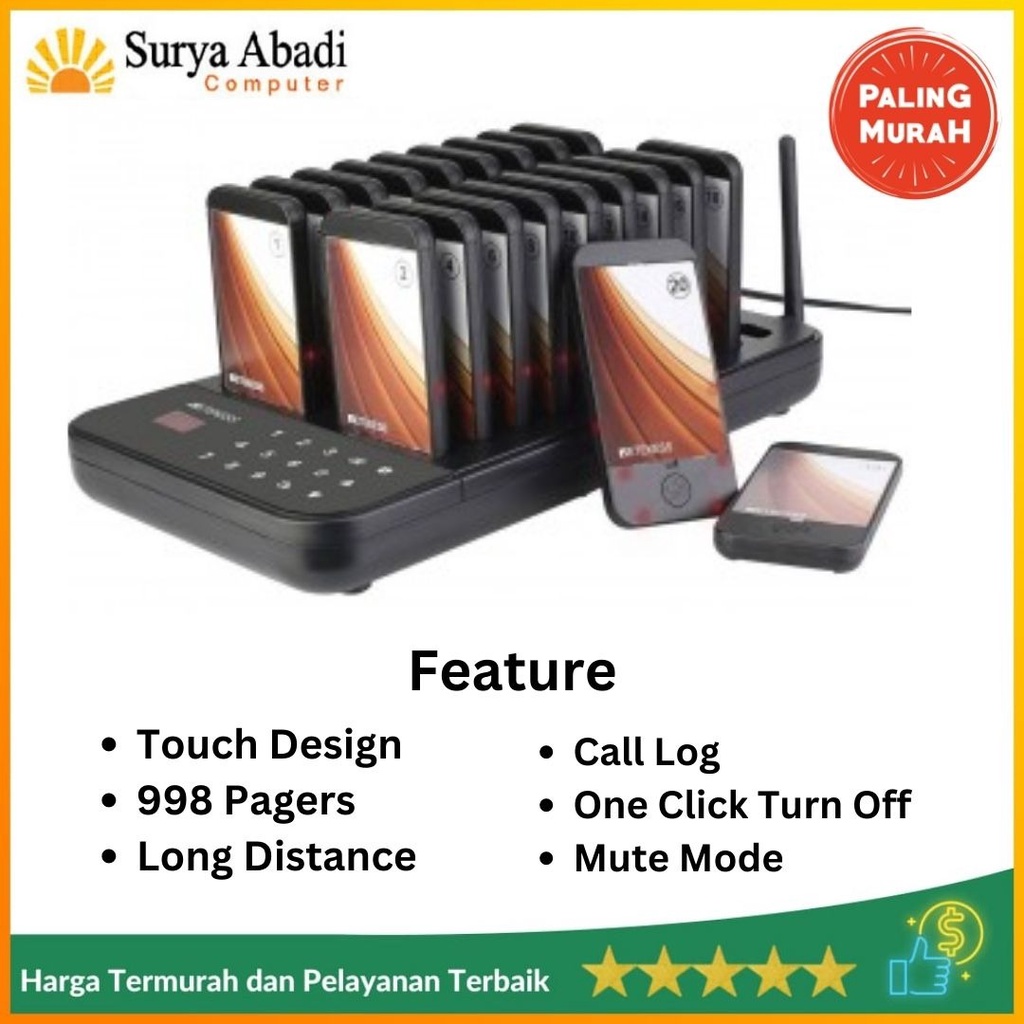 Jual Retekess td173 | Calling System Mesin Antrian Cafe Restoran ...