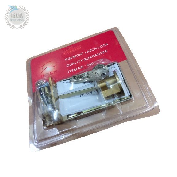 Jual Kunci Pintu Otomatis Rim Night Latch Auto Lock 640 RUSH Model Vyba ...